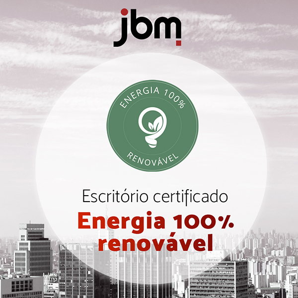 JBM conquista selo de energia 100% renovável